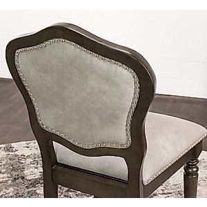 Sunset Trading Vegas Game and Dining Chair, Gray/Black/Off-white