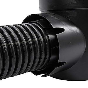 NDS Round Catch Drain 201 Spee-D Basin Double Locking Outlets, 3 4-Inch, 6 in, Black