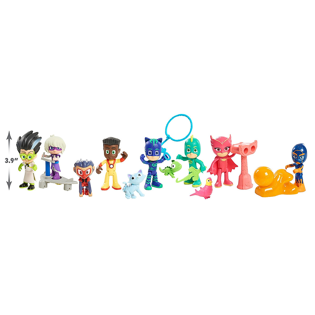 PJ Masks Deluxe Figure Set, 17 Pieces for PJ Masks Toys and Playsets, 3-inch Figures, Kids Toys for Ages 3 Up by Just Play