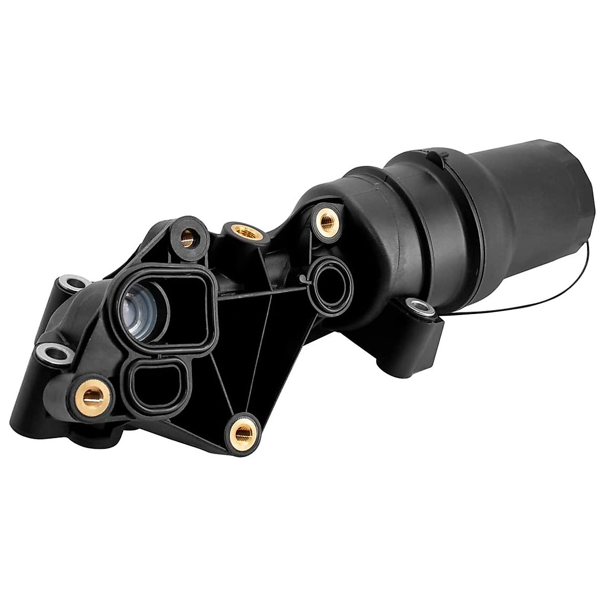 Upgraded Engine Oil Filter Base 07K115397D Filter Housingg Assembly by Sikawai Fit for 2006-2010 VW Mk5 Jett-a Golf Beetle 2.5L