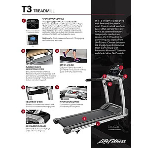 Life Fitness T3 Treadmill with Go Console