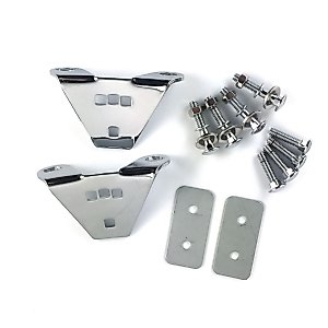 Latin Percussion LP912 Double Conga Mounting Brackets, Set of 2 - Chrome
