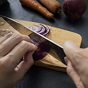 Knifesharks Chef Knife 8 inch - Japanese Super Steel - Razor Sharp, Superb Edge Retention, Rust-Proof, Stain & Corrosion Resistant Chefs Knives