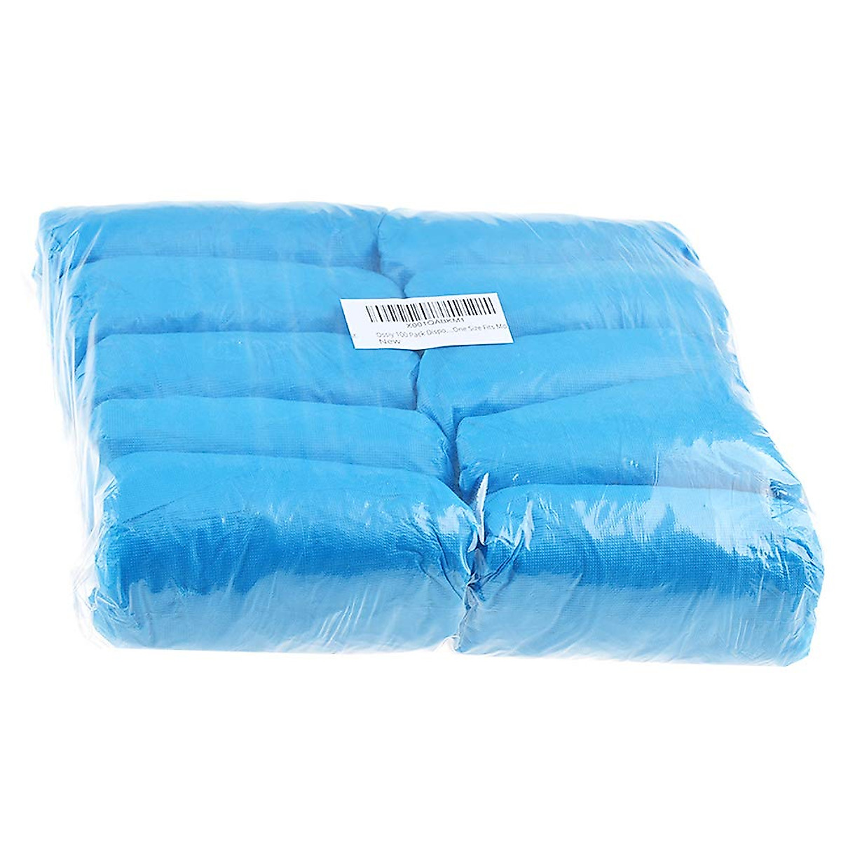 Dssiy 100 Pack Disposable Hygienic Boot & Shoe Covers 100 pack(50 Pairs)|Waterproof Slip Resistant Non-Slip, Durable for Construction, Workplace, Indoor Carpet Floor Protection,One Size Fits Most Blue