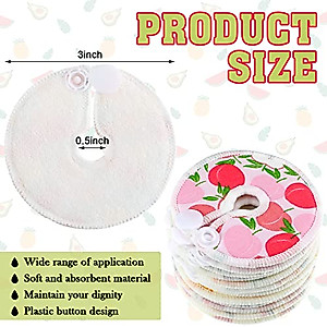 36 Pcs Feeding Tube Pads G Tube Button Covers Breast Nipple Soft Cotton Pads Reusable Button Pads Washable Abdominal Peritoneal Feeding Tube Supplies for Kid Baby Breastfeeding Nursing Care, 6 Pattern