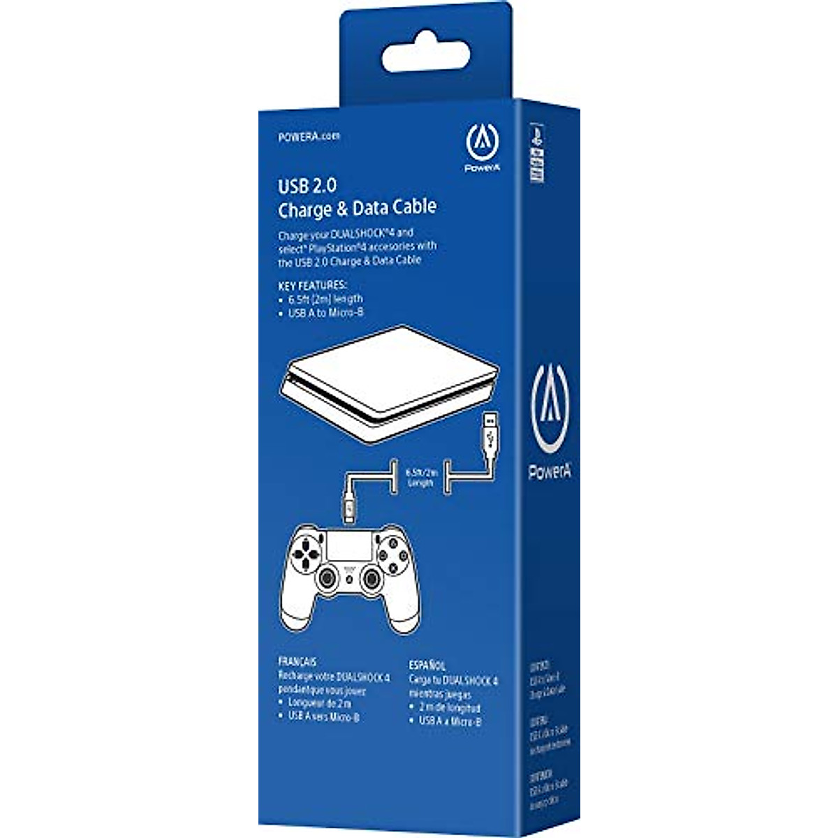 PowerA USB Charging Cable for PlayStation 4