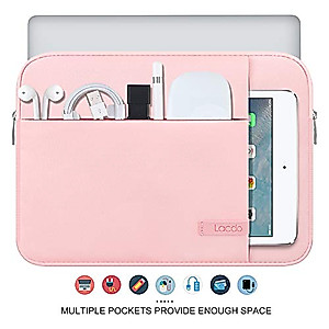 Lacdo Laptop Sleeve Case for 14 inch New MacBook Pro M2 / M1 Pro Max A2779 A2442 2023-2021, 13.5 inch Microsoft Surface Laptop 5 4 3 2 1/13.5" Surface Book 3 2 1 Computer Bag Water Resistant, Pink