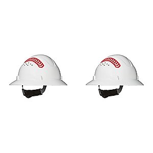 Coast SH300 Full Brim Safety Hard Hat with Directional Reflective Arrows White, 1 Count (Pack of 1)