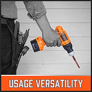 Allen Wrench Drill Bits, HORUSDY 20-Piece S2 Steel Hex Bit Set, Metric & SAE Magnetic Hex Bit Set, 2.3" Long with Bit Holder