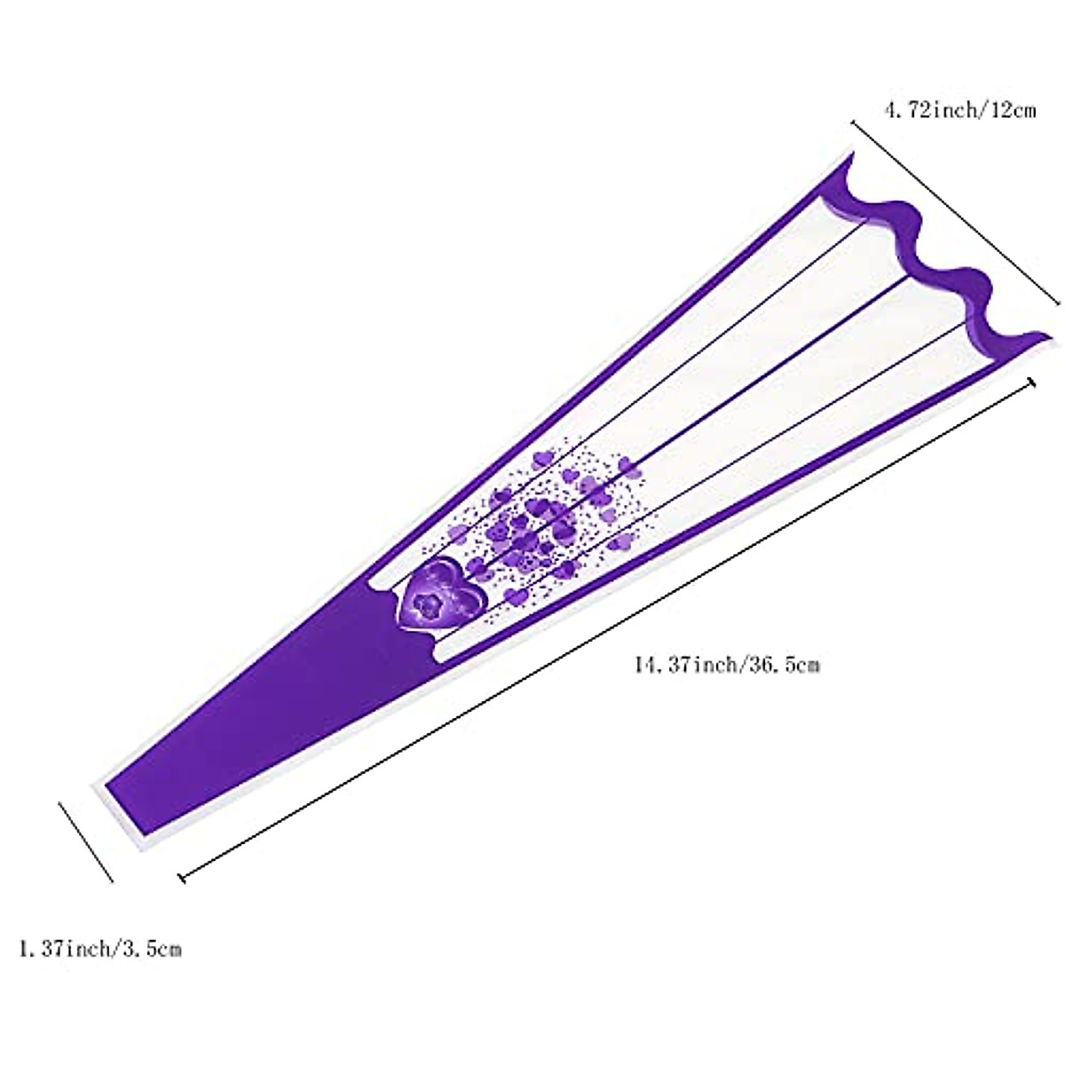 Aylmrice Clear Flower Bouquet Sleeve Flower Wrapping Plastic Paper Floral Arrangement Supplies Wrap Bags Single Rose Packaging Bags for Party Feastival Wedding Valentine's Day 100 Counts White