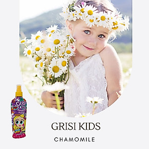 Grisi Kids Manzanilla Lotion Detangling and Lightening with Chamomile Spray, Clear, 3-Pack of 8.4 FL Oz, 3 Spray Bottles