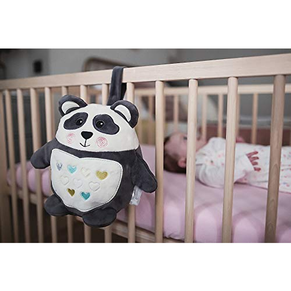 Tommee Tippee Rechargeable Light & Sound Sleep Aid - Pip The Panda, Black & White