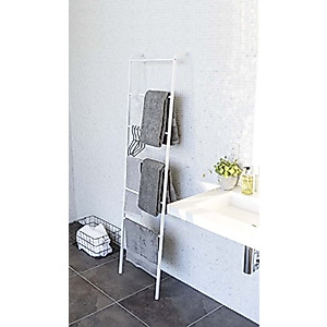 Yamazaki Home Plate Leaning Ladder Hanger closet storage and organization systems, One Size, White