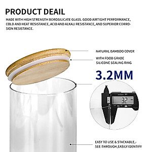 ZOMUIA Glass Coffee Containers Airtight Coffee Bean Storage Jars with Shelf, 3Pcs 44oz Coffee Station Organizer Coffee Canisters, Kitchen Food Storage Jars for Coffee, Sugar, Candy, Oats, Nuts