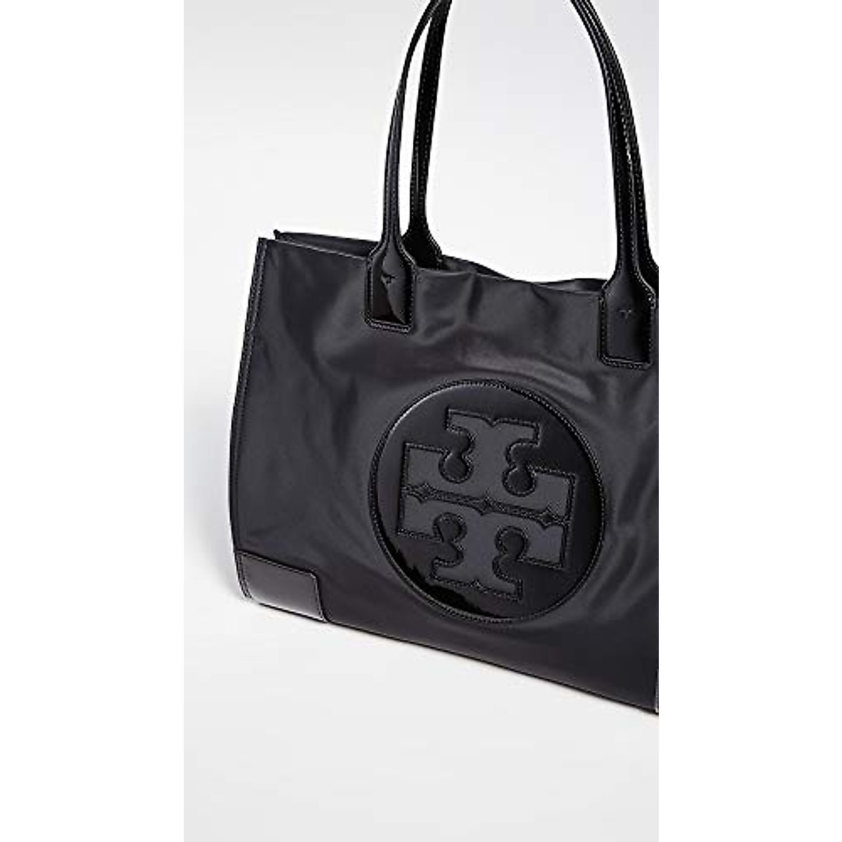 Tory Burch Women's Ella Patent Tote, Black, One Size