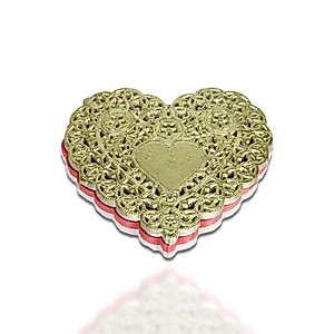 School Smart Heart Shaped Paper Lace Doilies - 4 inch - Pack of 100 - Assorted Colors