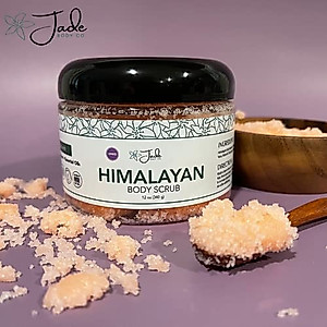 Stem Cell & Collagen Himalayan Salt Scrub | Exfoliating Body Scrub | Exfoliate Foot Scrub & KP Bump Eraser Body Scrub | Best Body Scrubs for Women Exfoliation & Mens Skin Care | Acne Cellulite Deep Cleansing Scars Wrinkles Moisturize Skin Polishes
