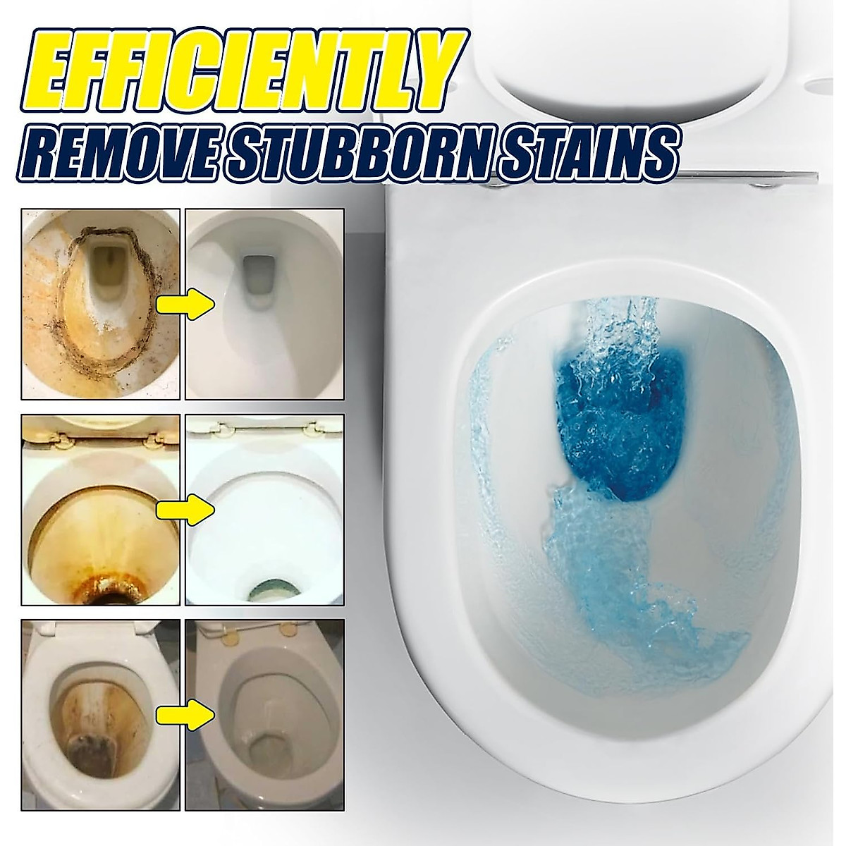 2 Pcs Splash Foam Toilet Cleaner,Splash Toilet Cleaner,Toilet Active Oxygen Agent,Multifunction Powerful Pipe Dredging Agent for Cleaning Toilet Drains