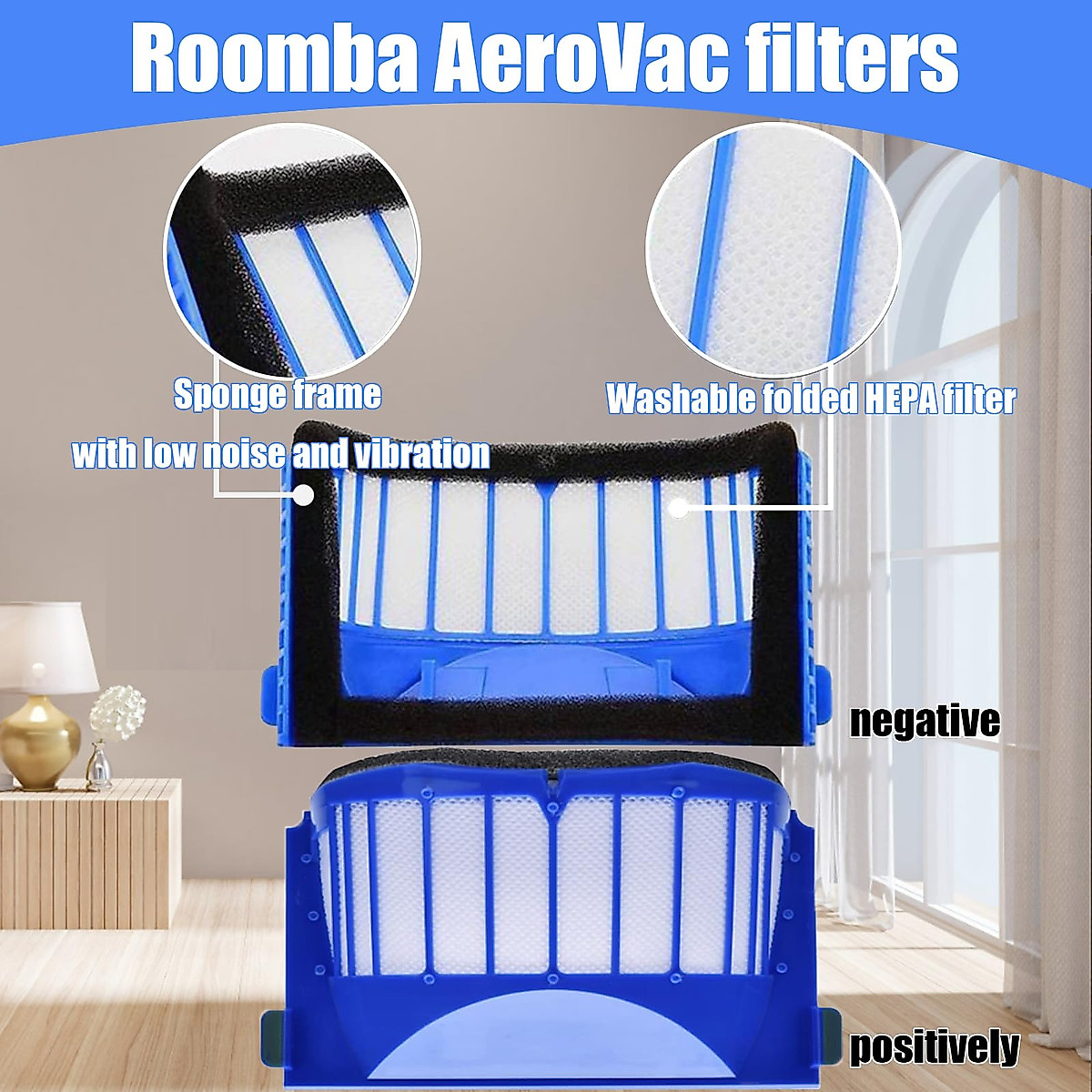 Replacement Parts for iRobot Roomba 600 500 Series 694 695 677 671 690 680 660 650 620 614 595 585 564 Vacuum Robotic,2 bristle brush, 2 beater brush, 8 spinning side brush, 8 AeroVac filters