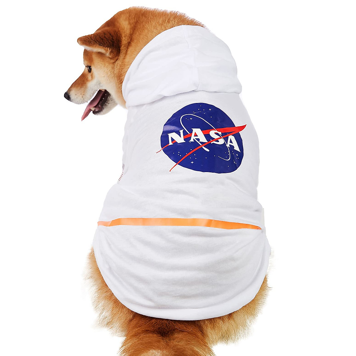 Coomour NASA Dog Halloween Shirts Dogs Clothes Puppy Hoodies Pet Sweatshirt Doggie Outfits Cat Apparel (M)