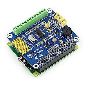 XYGStudy for Raspberry Pi 4B/3B+/3B/2B/B+/A+ Jetson Nano High-Precision AD/DA Expansion Board Sheild Onboard ADS1256 DAC8552 ADC DAC Jumper