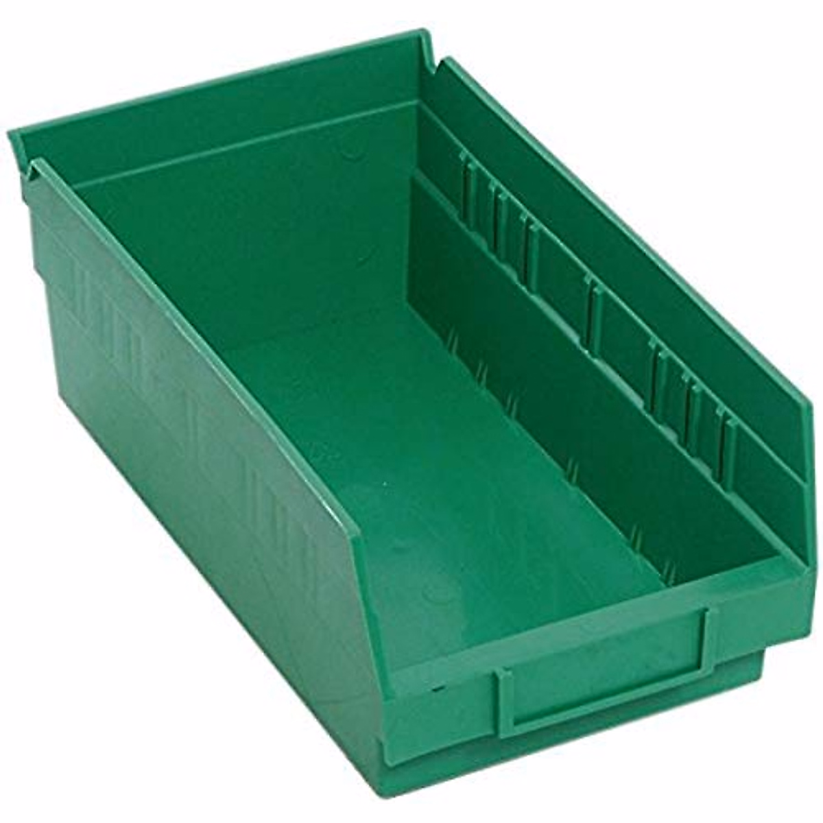 Quantum Storage Systems QSB102GN 30-Pack 4" Hanging Plastic Shelf Bin Storage Containers, 11-5/8" x 6-5/8" x 4" , Green