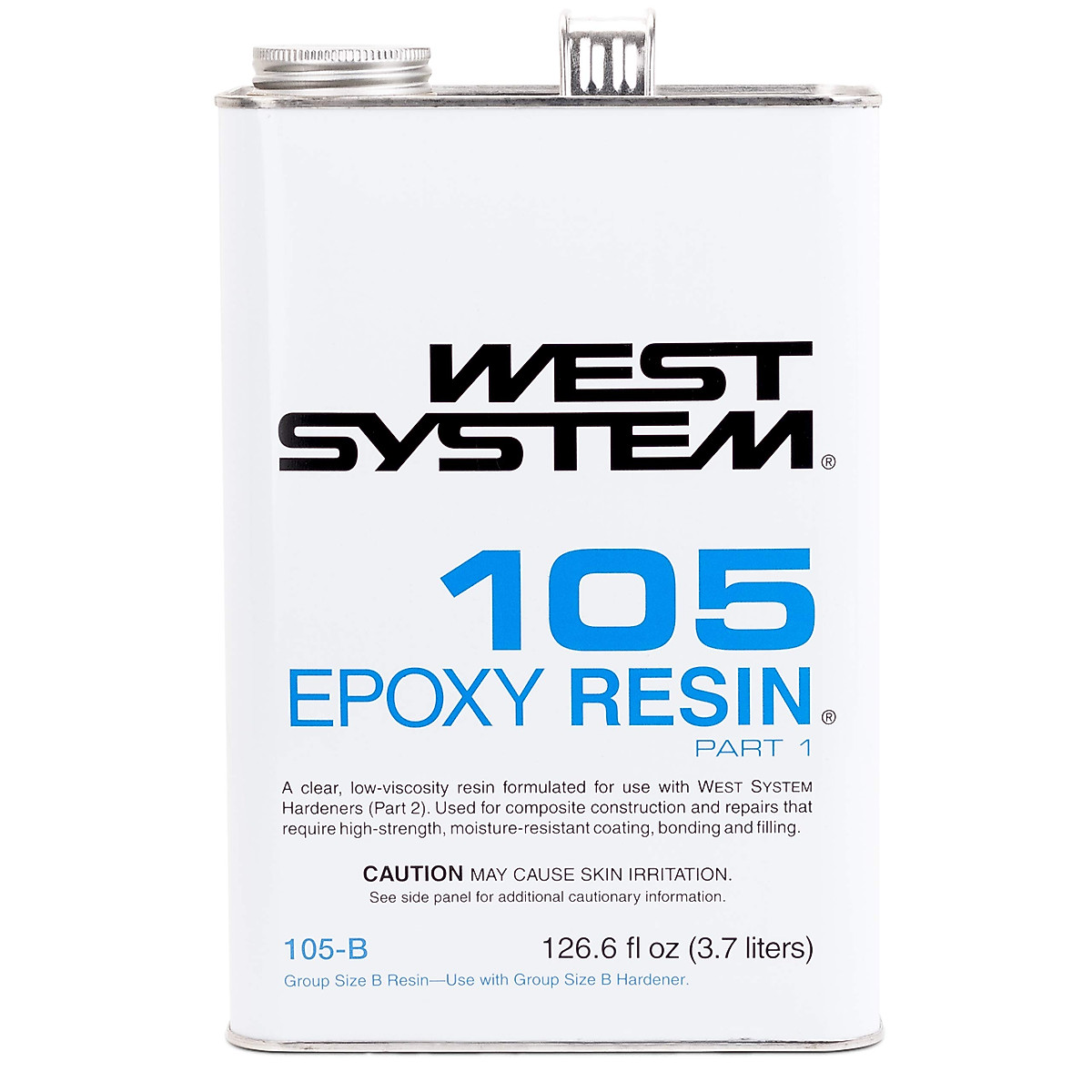 West System 105-B Epoxy Resin Bundle with 206-B Slow Epoxy Hardener and 300 Mini Pumps Epoxy Metering Pump Set, Pale Yellow