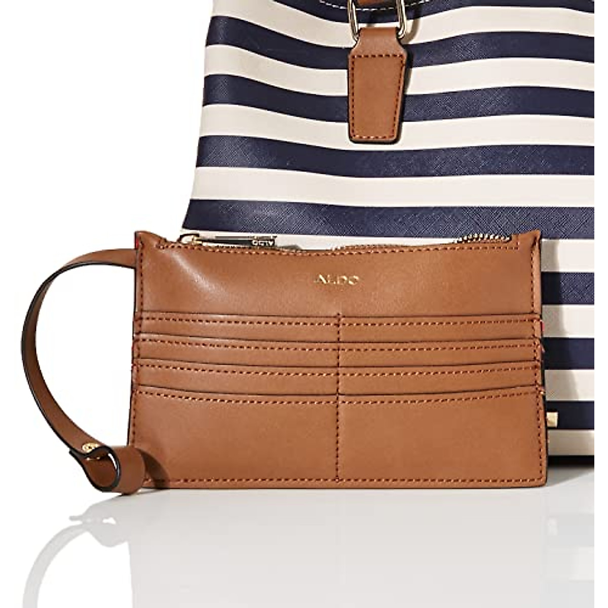 ALDO womens Pentir Tote Bag, Navy Multi, One Size US