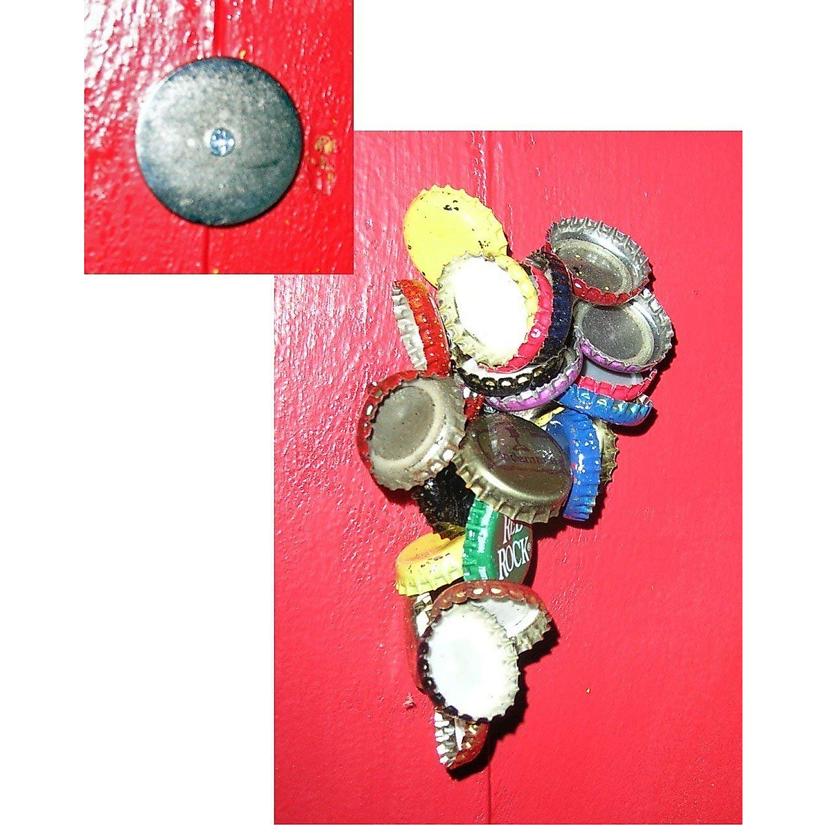 SPARIK ENJOY 1.96 Inch Round Magnetic Bottle Cap Catcher Come with One Screw (1.96 Inch Round Magnet)