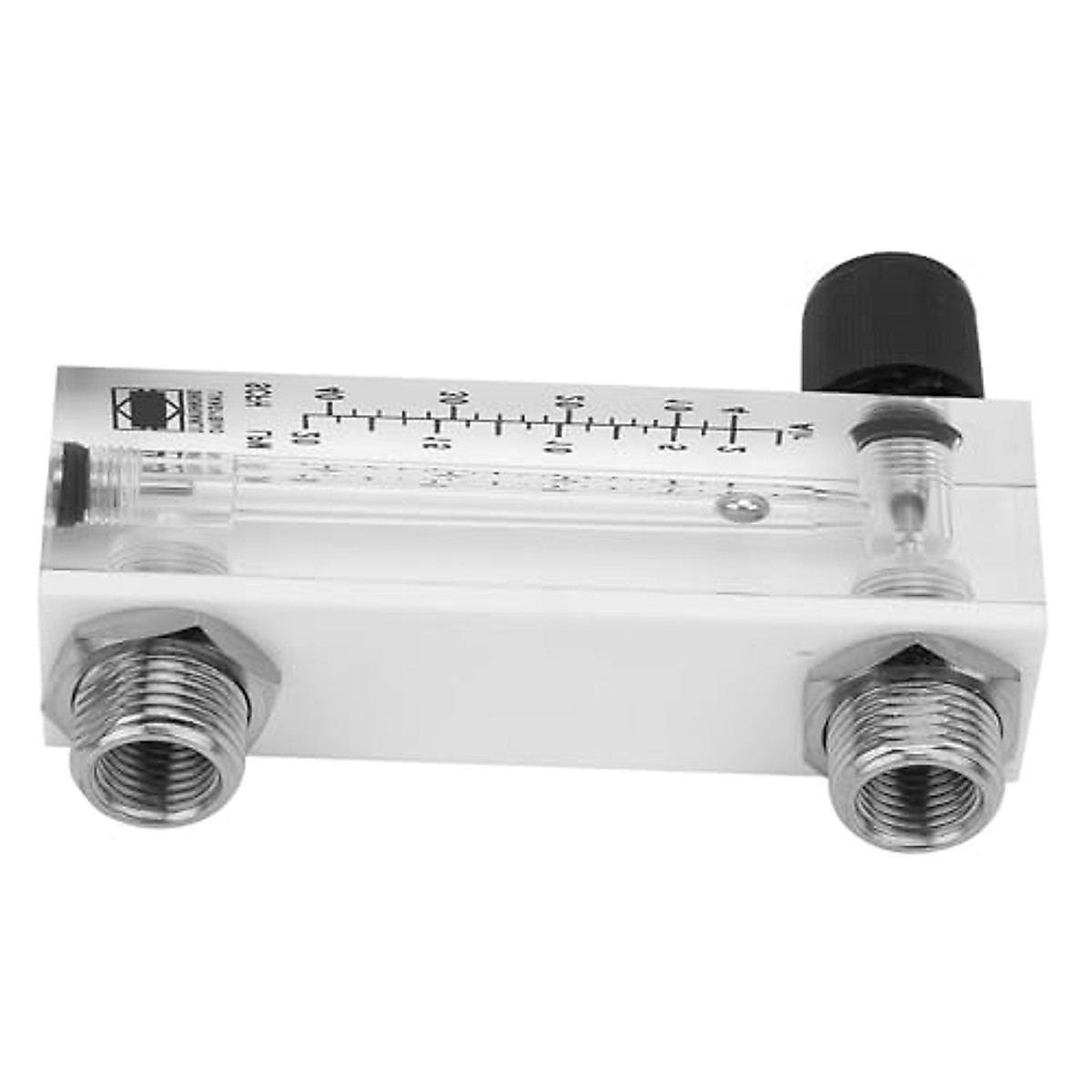 Panel Type Flowmeter, Material, Adjustable Rate for Gas Medium Measurement, Transparent Acrylic Body, LZM, 6T 2, 20LPM or 4, 40SCFH Gas Meter