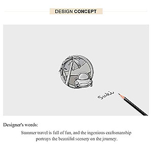 I Love Summer Charm Heart Charm,925 925 Sterling Silver Holiday at the Beach Charm fit Fashion Pandora Style Bracelet (Silver Palm tree & Summer Journey)