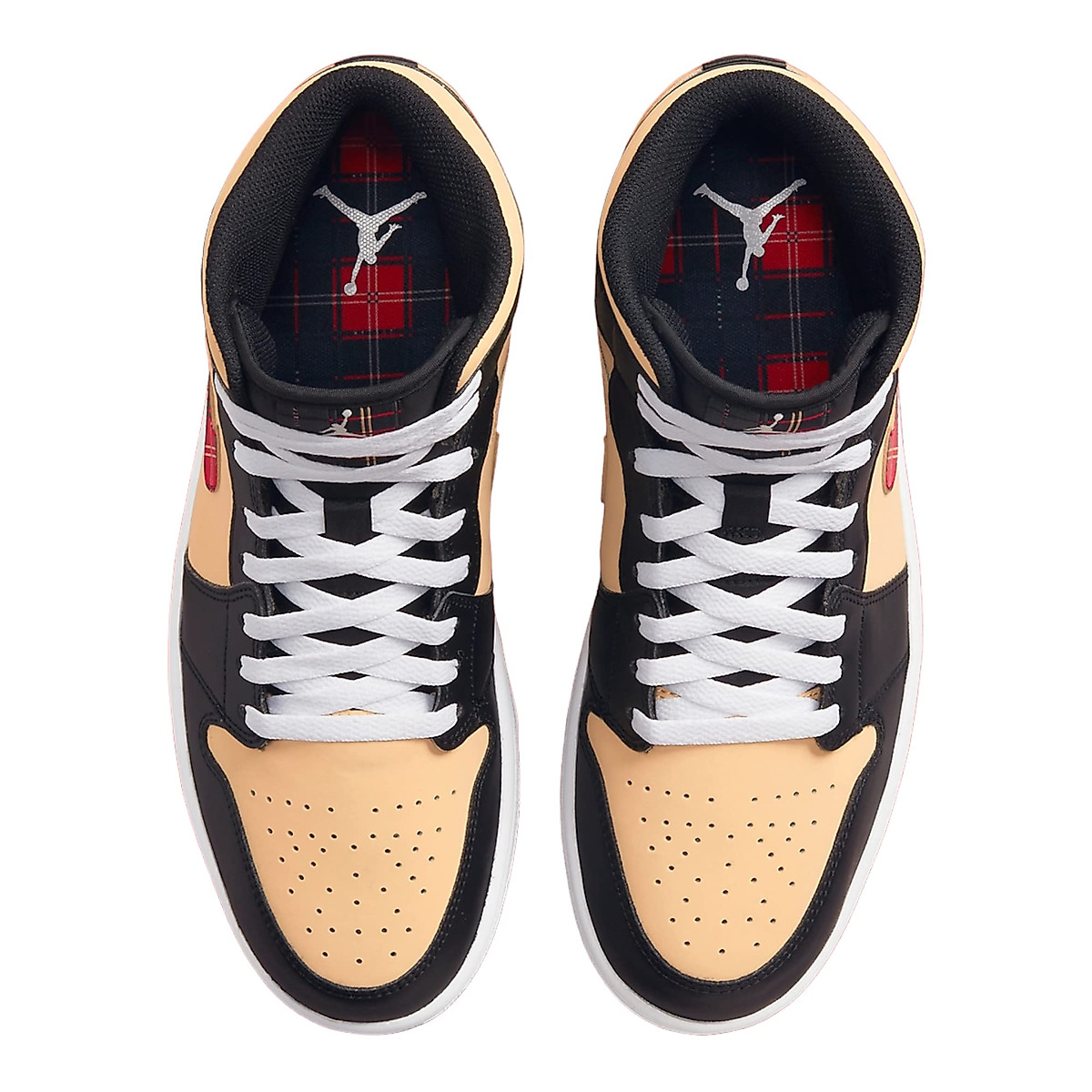 Jordan Mens Air 1 Mid SE DZ5329 001 - Size 11.5, Black/Multi-color-sesame