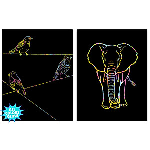 Now You See It! Art Papers, Color Splash, 8-1/2" x 11", 30 Sheets