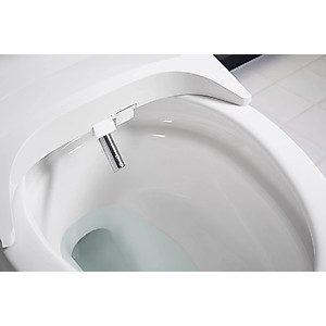KOHLER 8298-CR-0 C3-455 Elongated Bidet Toilet Seat, Heated Bidet, Bidets for Existing Toilets with Remote Control, White