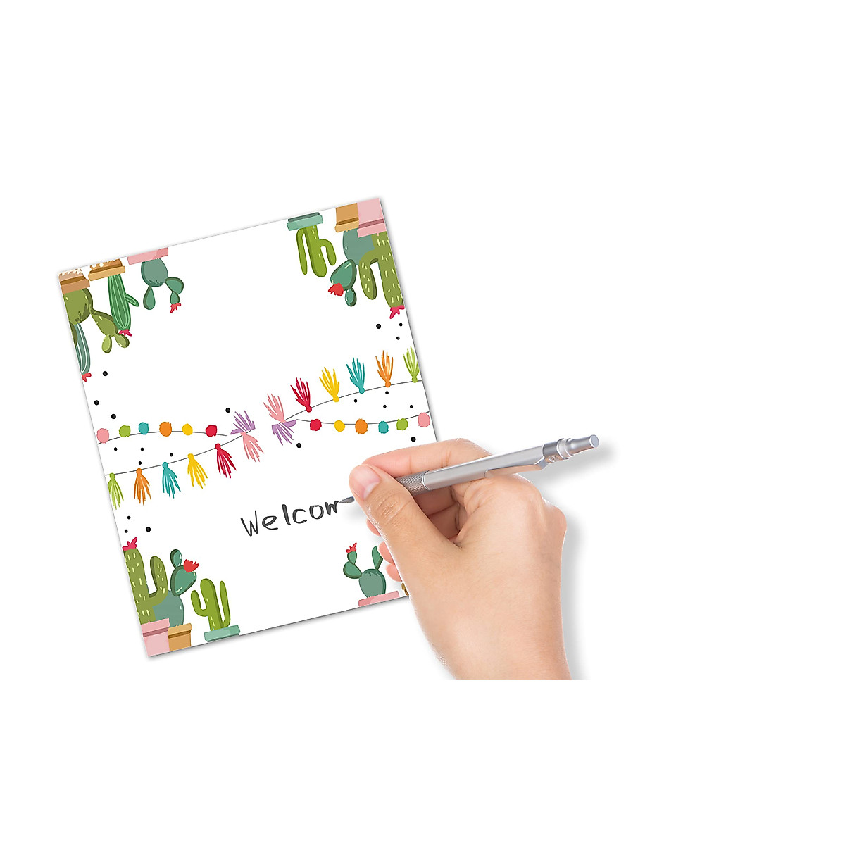 Table Place Card, Mexican Fiesta Themed Tent Style Cards, Pack of 25 Half-Fold Reception Place Card, Fiesta Cactus Food Labels, Fiesta Confetti Decor, Perfect for Baby Shower, Birthday Party C27