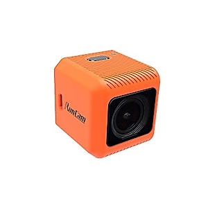 RunCam 4K FPV Camera 1080P HD Micro Action Camera EIS Supported 145 Degree FOV for FPV Racing Drone and Sport Video Recording, Orange