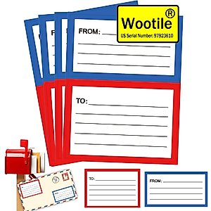 to from Return Address Mailing Labels 120 Pcs Blank Mail Shipping Label Postage Guaranteed Stickers 3.5 x 4.5 Inch Self Adhesive Handwriting to/from Address Tags Sticker for Package School,Home,Office
