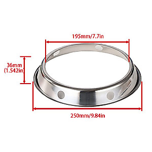 IEUYO Universal Wok Support Ring Wok Rack Wok Stand for Most Woks Kitchens and Restaurants Use Stainless Steel Size Large 7.7"-9.8" 2PCS