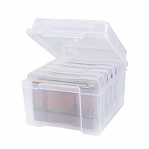 Tnqhuq Photo Storage Box Photo Storage Boxes for 4x6 Pictures Photo Organizer Task Boxes for Special Education Seed Storage Craft Keeper