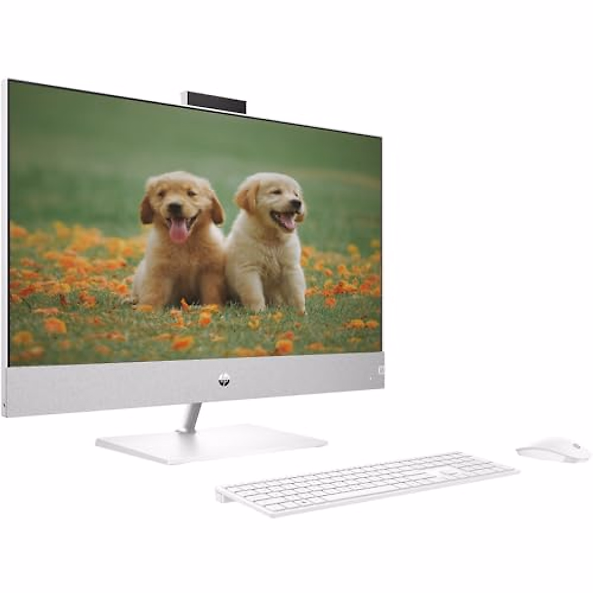 HP Pavilion 27'' QHD All-in-One, Intel Core i7-13700T, NVIDIA GeForce RTX 3050, 32GB RAM, 2TB SSD, IR Camera, HDMI, RJ-45, Wireless KB & Mouse, Wi-Fi 6, Windows 11 Home, Silver