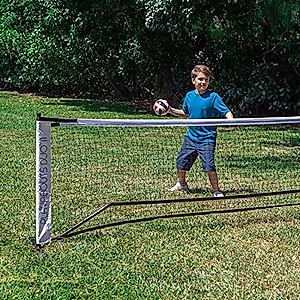 2 Pickleball Nets in 1 – PLAYABOUTS Duo – Set up 22 ft Regulation Size or 11 ft Half Court – Versatile Portable Pickleball Net System for Indoor/Outdoor Pickle Ball Games on Court, Driveway, Backyard