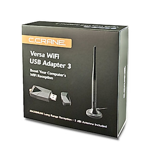 C. Crane Versa USB WiFi Adapter 3 – High Power Long Range 802.11 B G N Wireless Network Adapter
