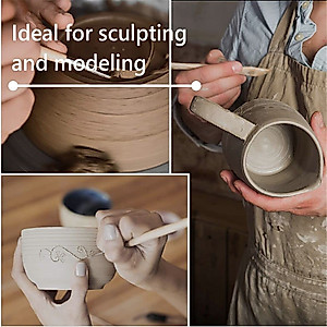 Old Potters Mid High Fire White Stoneware Clay for Pottery | Cone 5 - 10 | Ideal for Wheel Throwing, Hand Building, Sculpting | Great for All Skill Levels | Greenware Clay, 10 lbs.