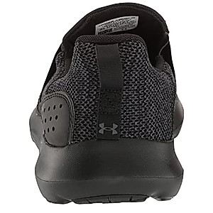 Under Armour Men's Surge 3 Slip On Running Shoe, (002) Black/Black/Black, 12