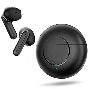 Geryst Wireless Earbud, 5.1 Bluetoth Earbud in-Ear Stereo Mini Headphone, Bluetoth Headphones with Mic for Clear Calls, 6H Single Play Time, IP7 Waterproof Wireless Earphones with USB-C Charging Case