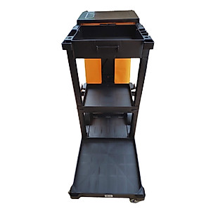 Simpli-Magic 79191 Janitorial Cart, Commercial, Black