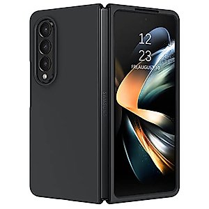 BENTOBEN Galaxy Z Fold 4 Case, Soft Silicone Gel Rubber Bumper Slim Hard PC Thin Shockproof Protective Phone Case for Samsung Galaxy Z Fold 4 (7.6 inch), Black