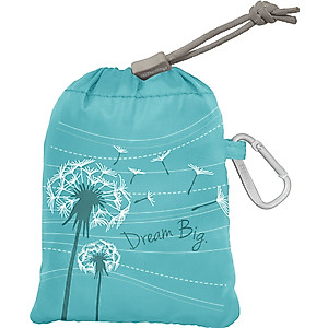 ChicoBag Vita Designer Reusable Tote Bag with Carabiner Clip | Compact Reusable Shopping Bags | Eco Friendly | Dream