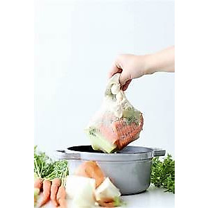 CM 24" 100% Cotton Soup Bags For Making Soup Stock 10ct (10)
