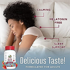 MaryRuth's Sleep Gummies | Sugar Free | NO Melatonin | L Theanine, Lemon Balm, Chamomile, Vitamin B6 | Relaxation & Sleep Support for Adult | Vegan | Non-GMO | Gluten Free | 60 Count